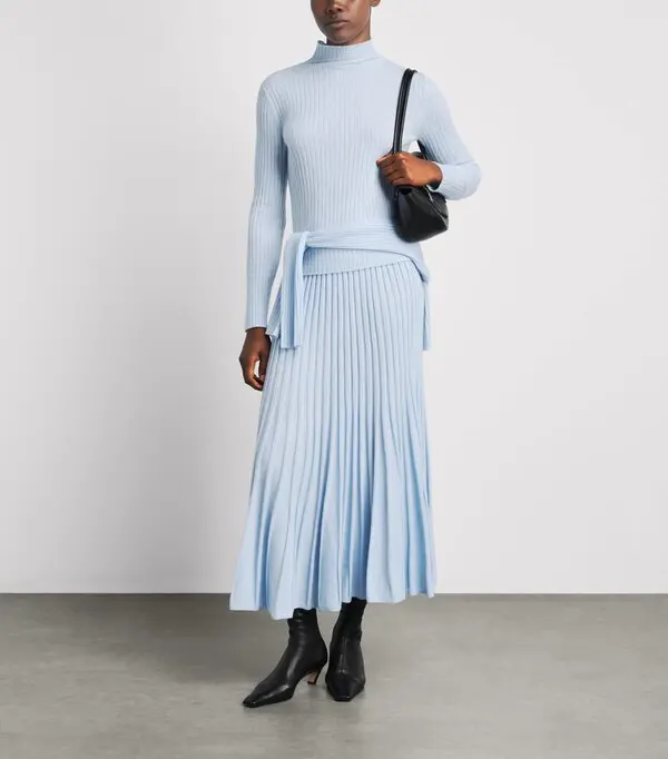 Arch4 Cashmere Ribbed Ariana Sweater - Blue