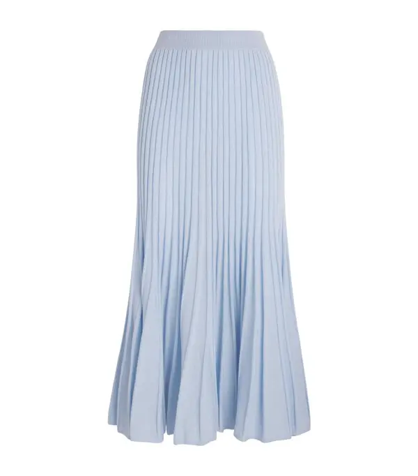 Arch4 Cashmere Pleated Sabrina Midi Skirt