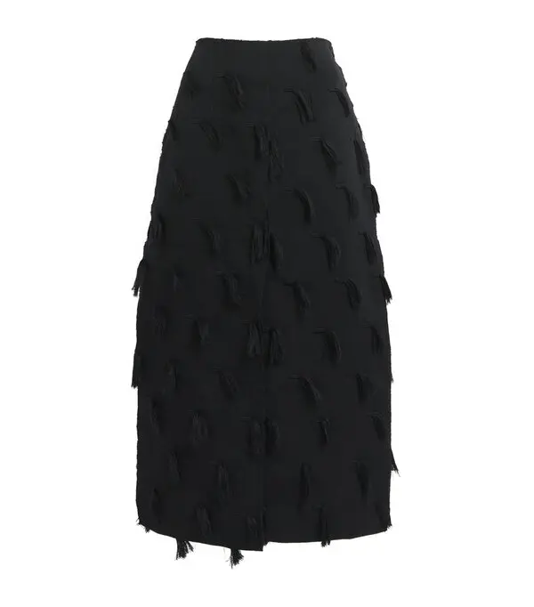 ABIOLA OLUSOLA Aso Oke Midi Skirt