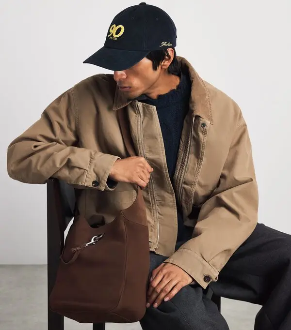 SYSTEM Cotton Corduroy Embroidered Logo Cap