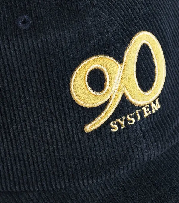 SYSTEM Cotton Corduroy Embroidered Logo Cap