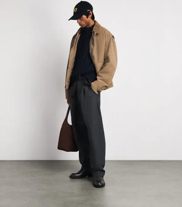 SYSTEM Wool Pleated Trousers