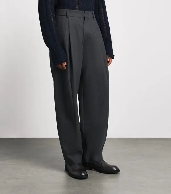 SYSTEM Wool Pleated Trousers