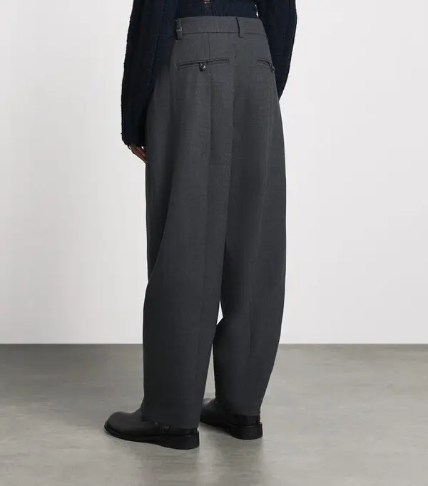 SYSTEM Wool Pleated Trousers