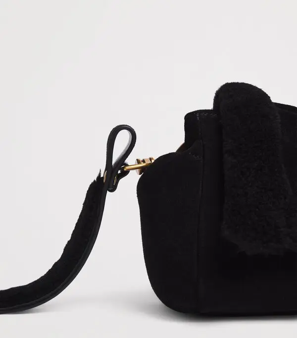 VIVIENNE WESTWOOD Suede Hazel Treasure Clutch Bag