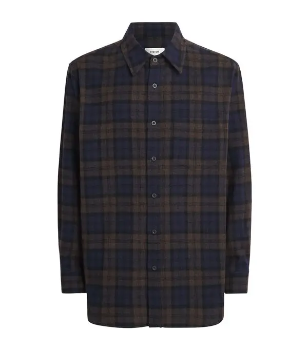 SYSTEM Wool-blend Check Shirt