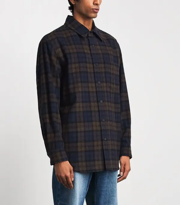 SYSTEM Wool-blend Check Shirt