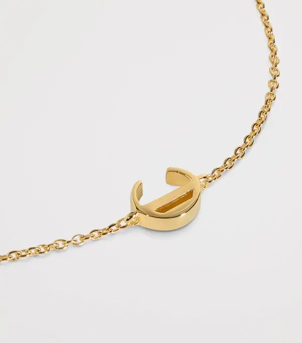 Monica Vinader C Initial Chain Bracelet - Gold