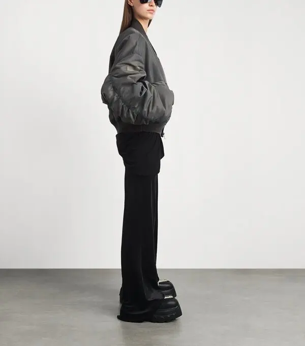 Rick Owens Tower Bias Trousers - Black