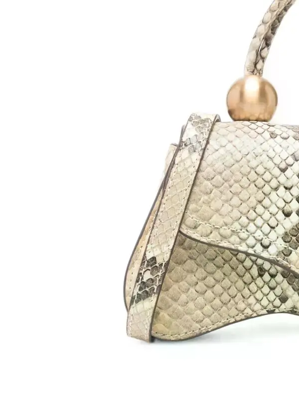 Cult Gaia Mini Kazia Snake-effect Leather Tote Bag