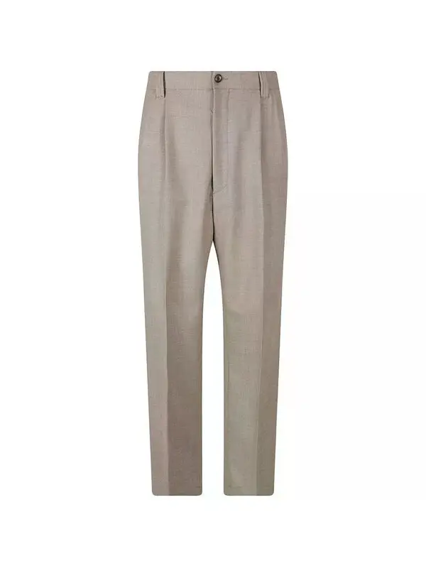 LBM Straight-leg Pleated Trousers