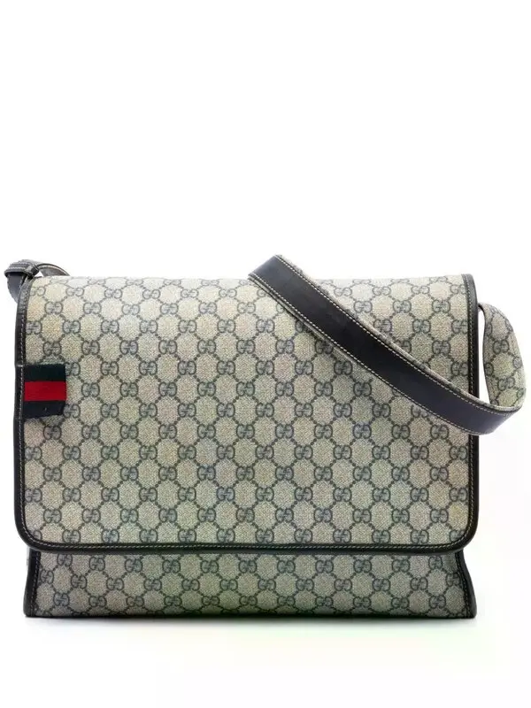 Gucci 2016-2026 Gg Supreme Web Messenger Bag Crossbody Bag