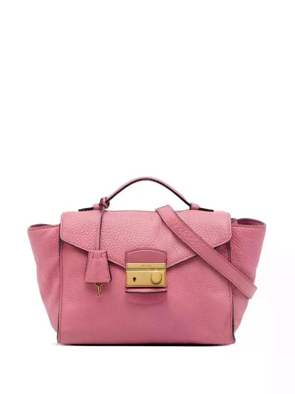 Prada 2000-2026 Vitello Daino Soundlock Satchel