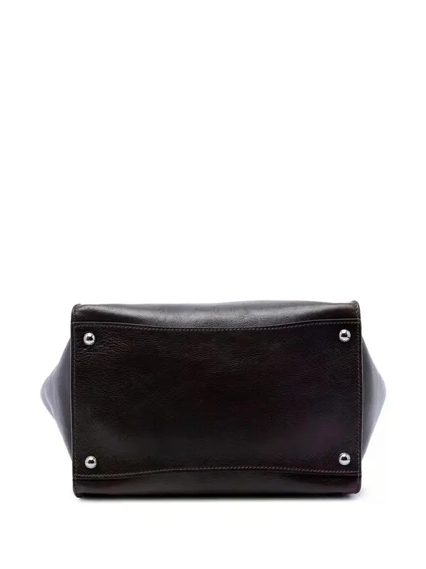 Prada 2013-2026 Glace Calf Twin Pocket Double Handle Satchel