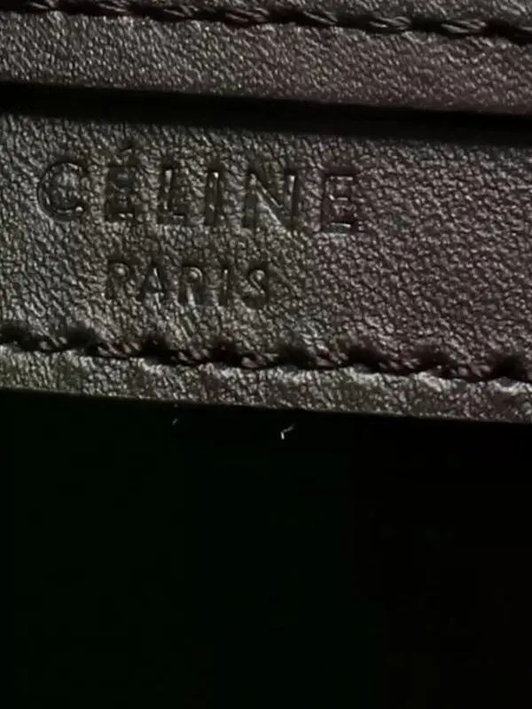 Celine 2000-2026 Micro Tricolor Leather Luggage Tote Bag