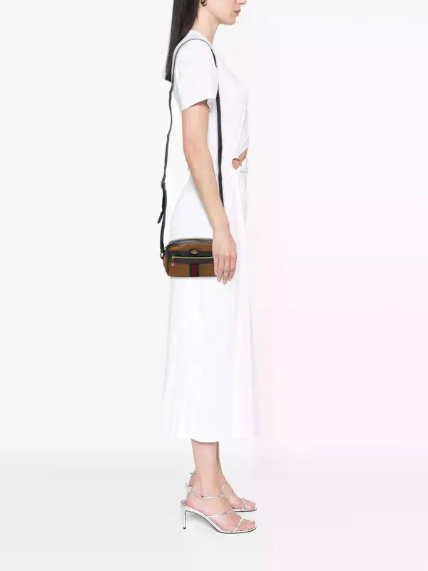 Gucci 2000-2015 Mini Suede Web Ophidia Crossbody Bag