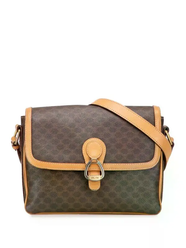 Celine 2013 Macadam Coated Canvas Crossbody Bag