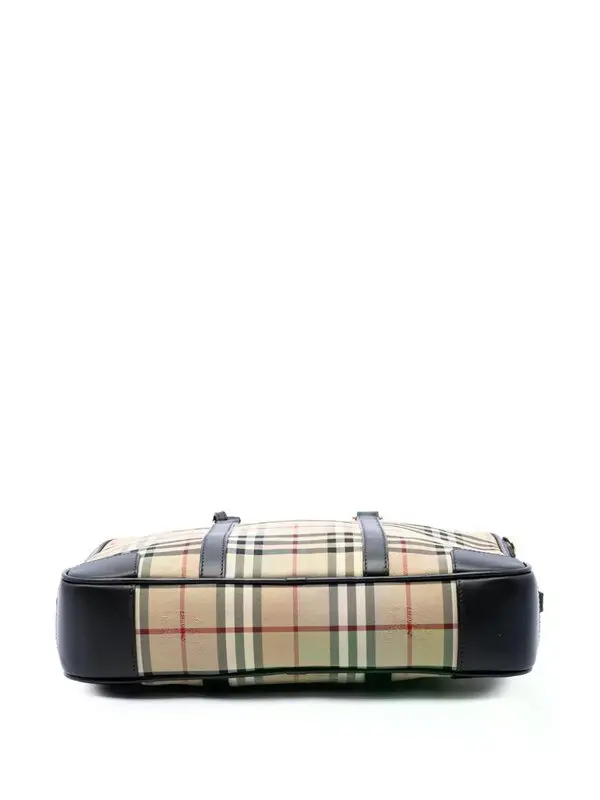 Burberry 2000-2017 Haymarket Check Nylon Business Bag