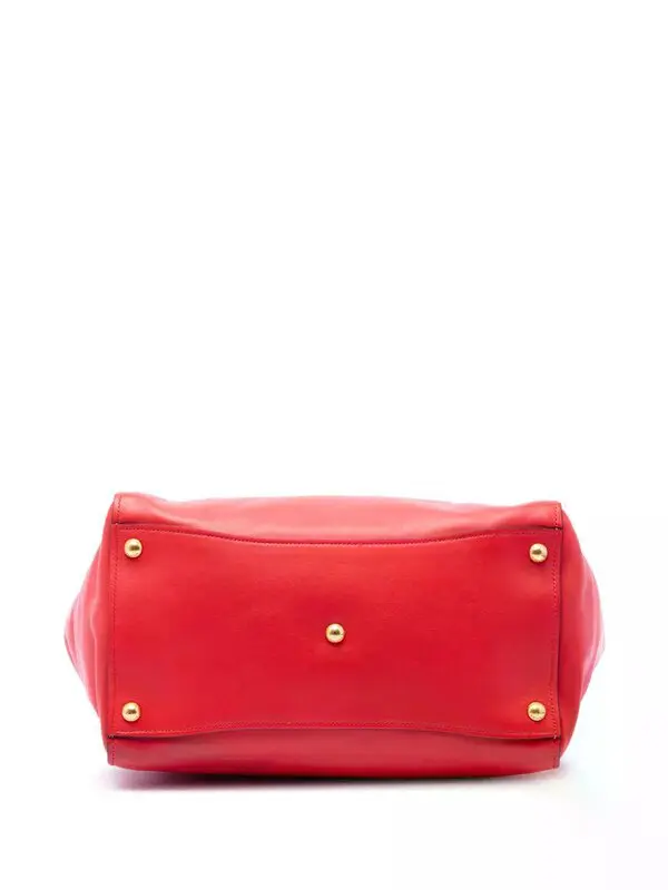 Prada 2010-2026 Glace Calf Twin Pocket Double Handle Satchel