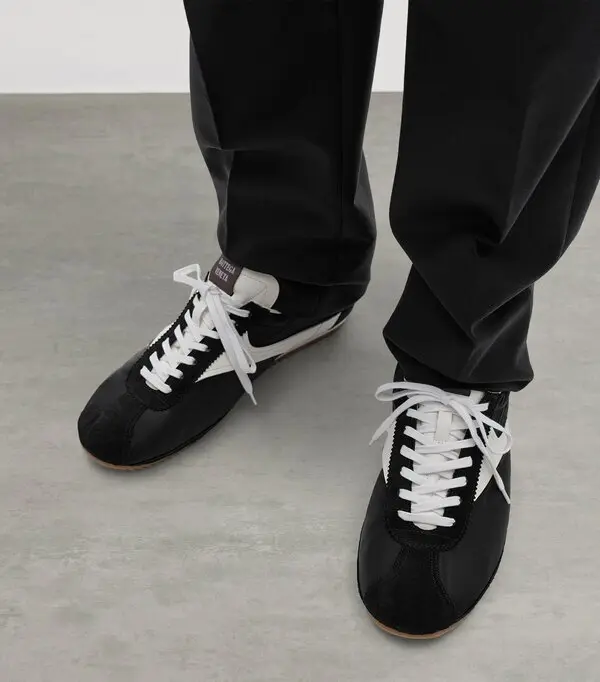 Bottega Veneta Suede-nylon Shot Sneakers