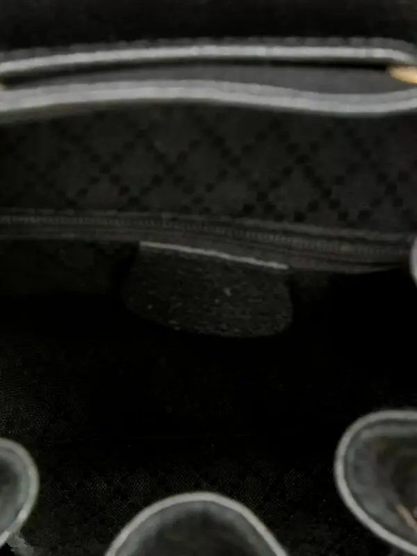 Gucci 20th Century Suede Bamboo Drawstring Backpack