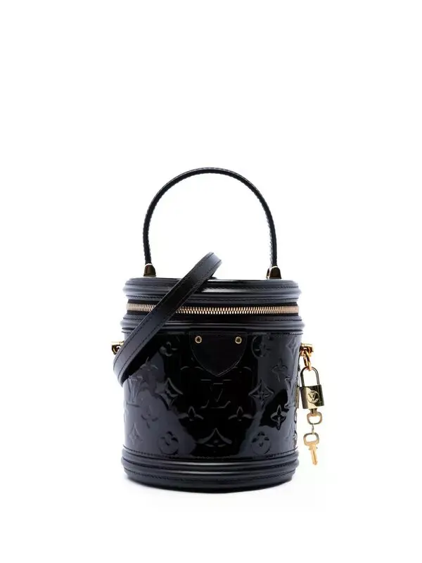 LOUIS VUITTON 2019 Monogram Vernis Cannes Satchel - Black
