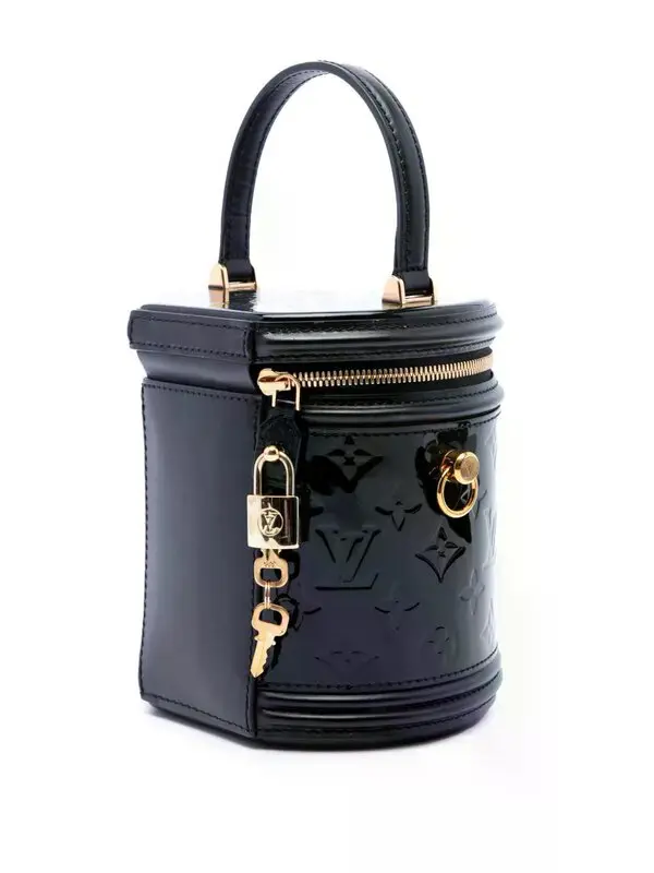 LOUIS VUITTON 2019 Monogram Vernis Cannes Satchel - Black