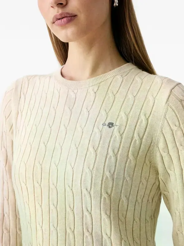 Gant Cable-knit Long-sleeve Mini Dress
