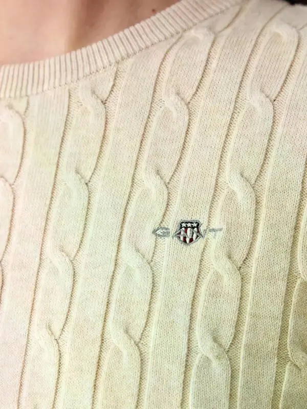 Gant Cable-knit Long-sleeve Mini Dress