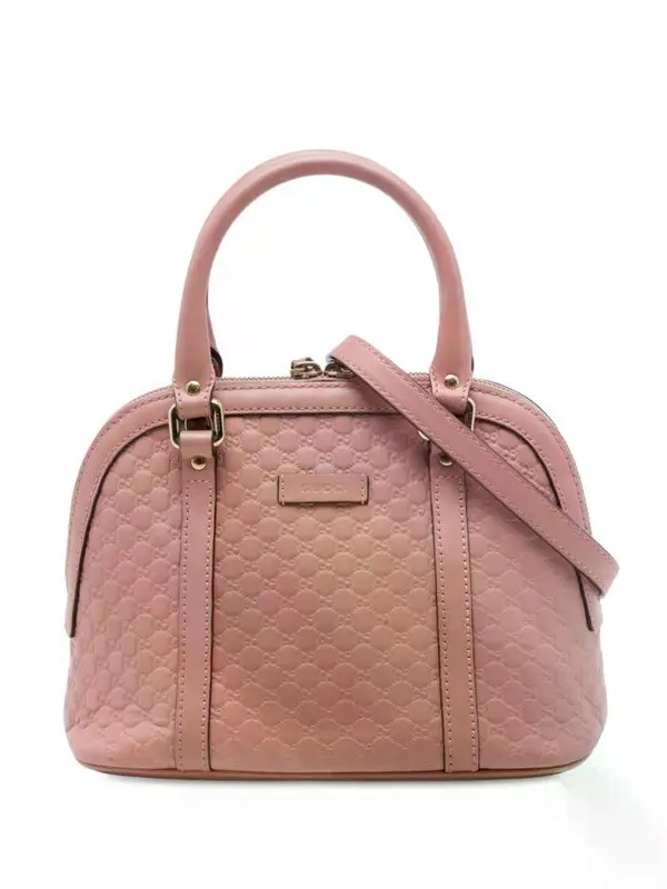 Gucci 2016-2026 Mini Microguccissima Dome Satchel - Pink