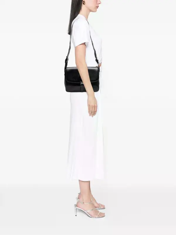 Saint Laurent 1980-1990 Grained Leather Crossbody Bag