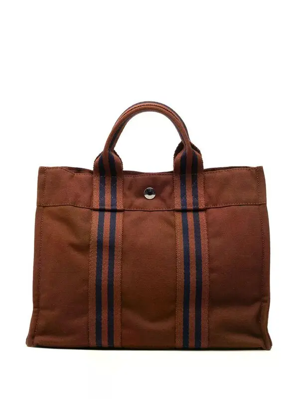 Hermès 1990-2000 Canvas Fourre Tout Pm Tote Bag