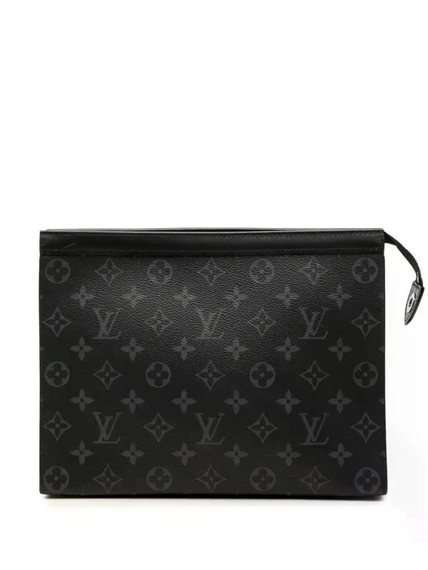 LOUIS VUITTON 2018 Monogram Eclipse Pochette Voyage Mm Clutch Bag