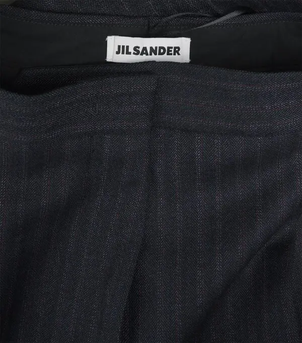 JIL SANDER Wool Stripe Trousers