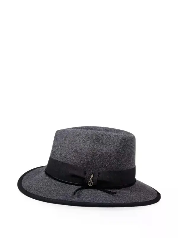 FILIPPO CATARZI Caracas Grosgrain-ribbon Fedora Hat