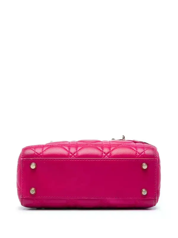 Dior 2015 Mini Lambskin Cannage Lady Satchel
