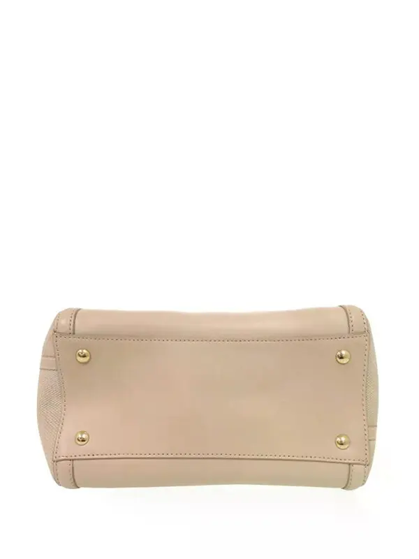 FERRAGAMO 2010-2020 Calfskin And Suede Amy Satchel