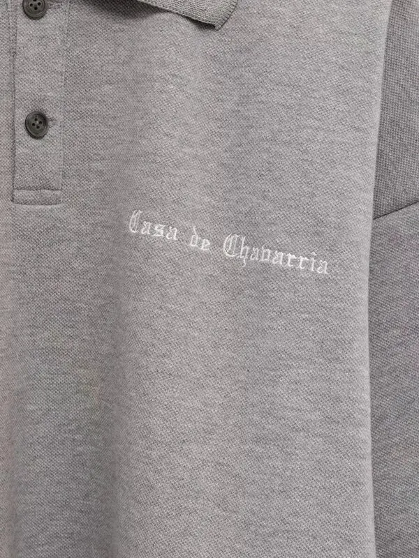 WILLY CHAVARRIA Embroidered-logo Oversized Polo Shirt
