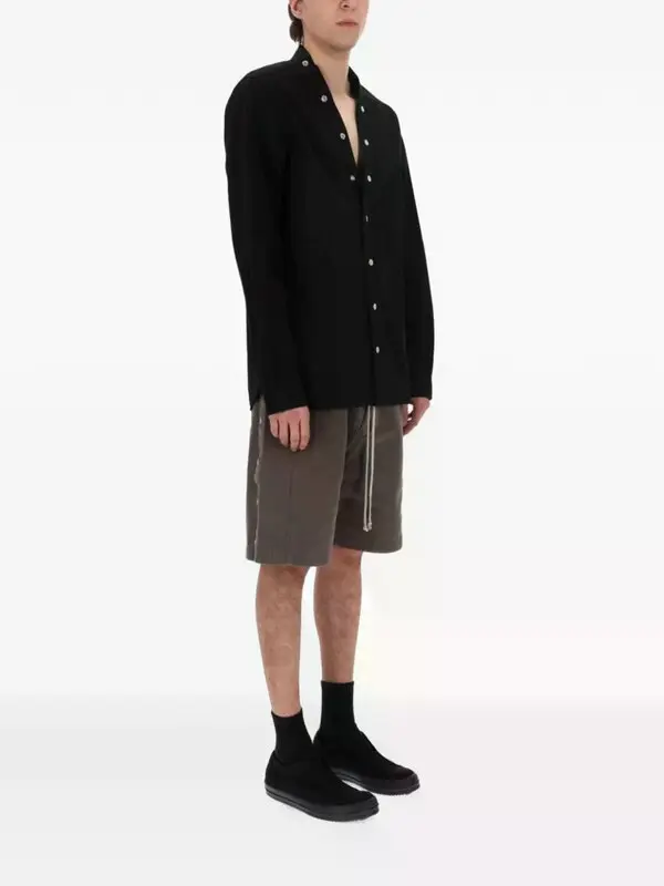 Rick Owens Larry Snap-fastening Strap-detail Shirt