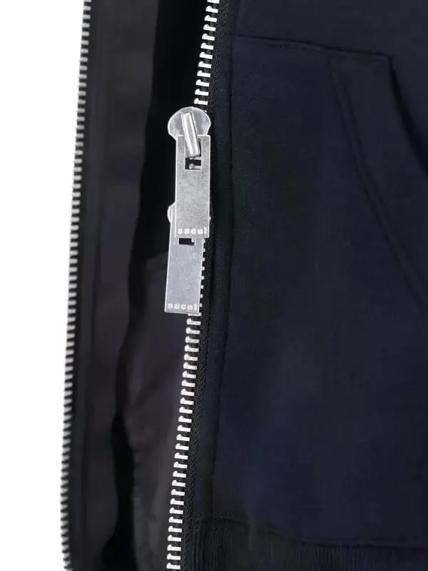 Sacai Panelled Zip-up Hoodie