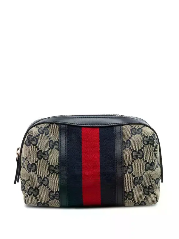 Gucci 2000-2015 Gg Canvas Web Pouch