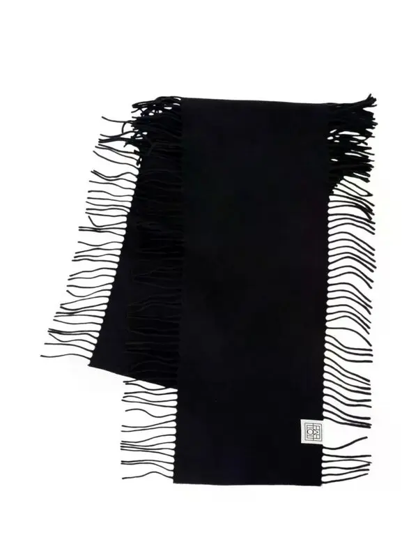 TOTEME Cashmere Tassel Scarf - Black