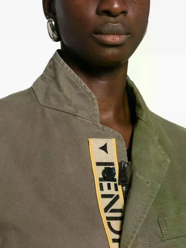 Fendi Logo-print Military Jacket