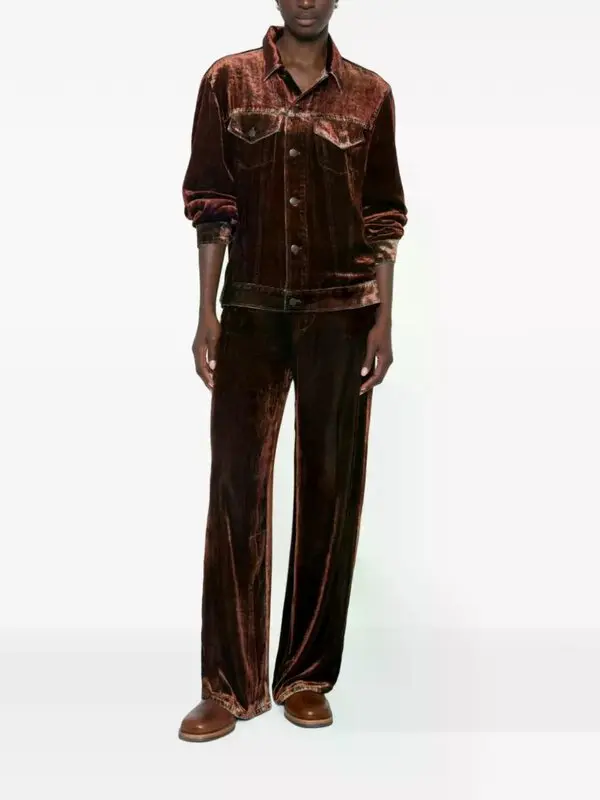 PIERRE-LOUIS MASCIA Velvet-effect Buttoned Jacket