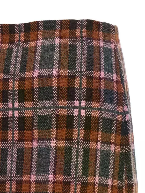 Guest In Residence Tartan-check Jacquard Mini Skirt