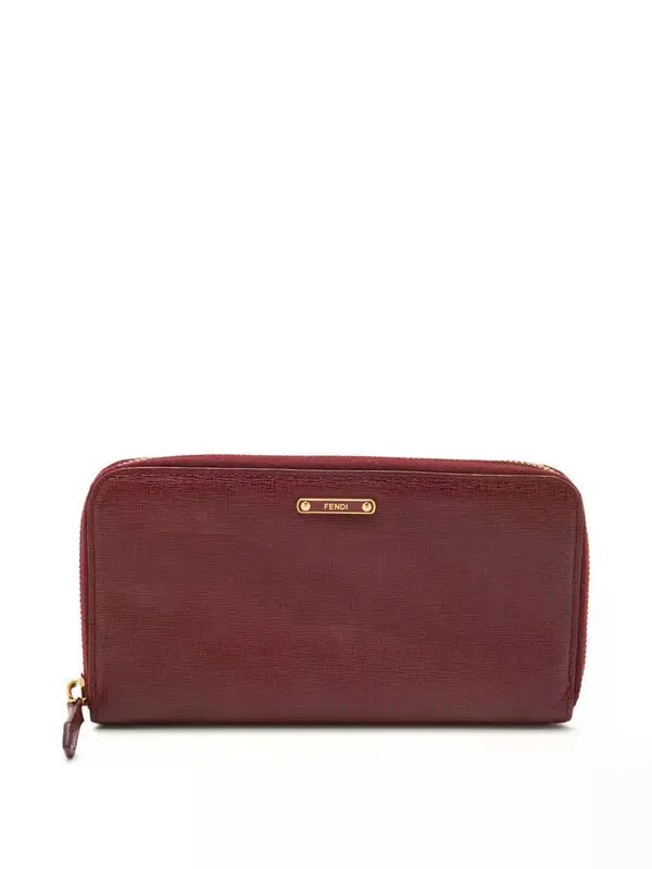 Fendi 2013 Elite Zip-around Wallet - Red