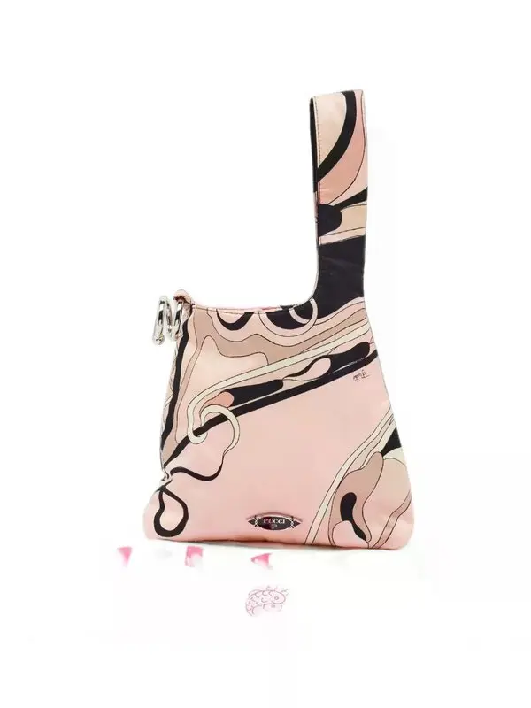Emilio Pucci Orchidee Print Silk Clutch Bag