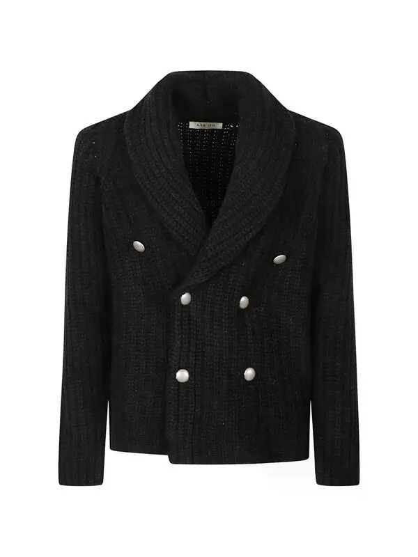 LBM Double-breasted Shawl-collar Sweater