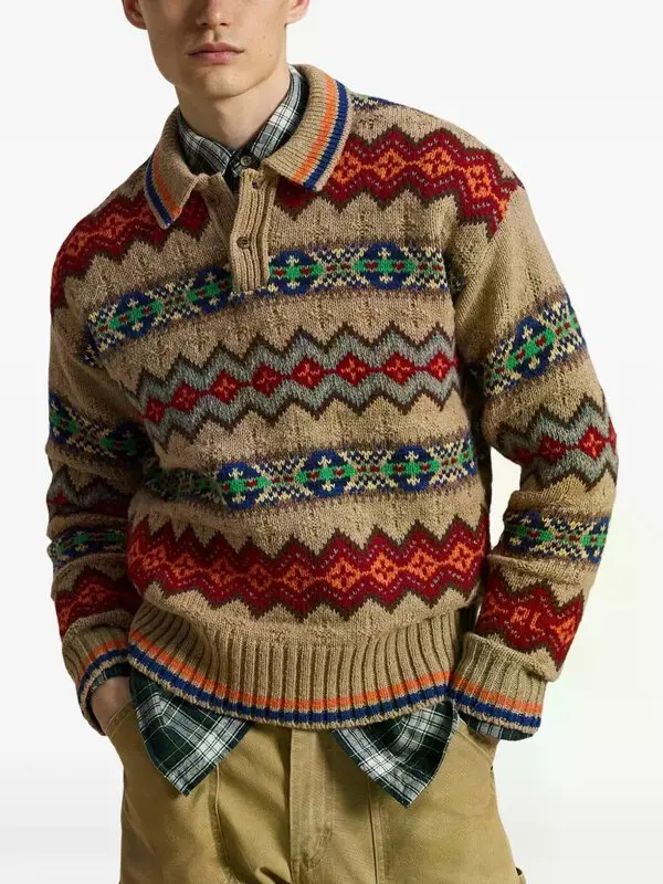 Polo Ralph Lauren Fair Isle Polo-collar Sweater