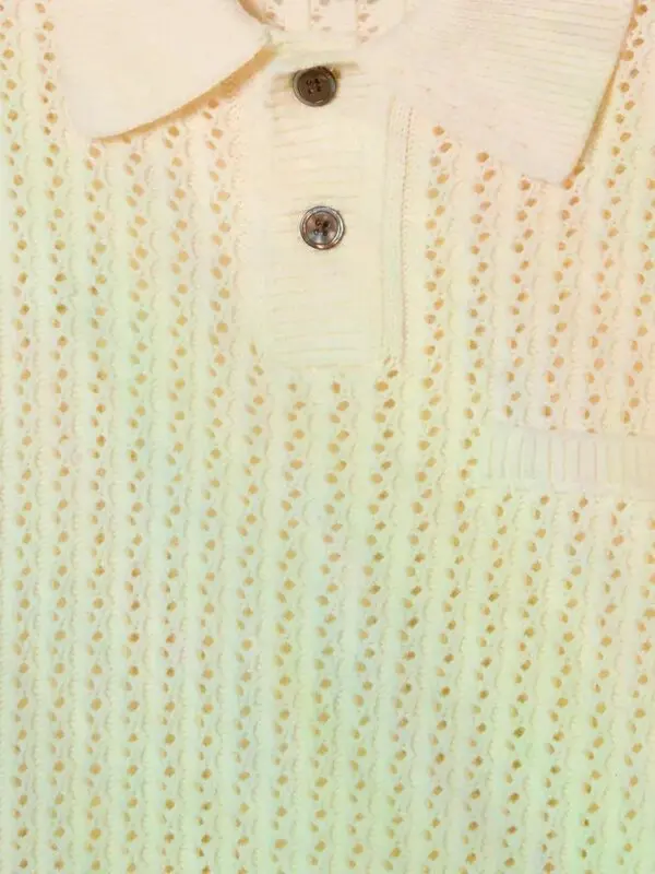 Obey Duane Open-knit Polo Shirt